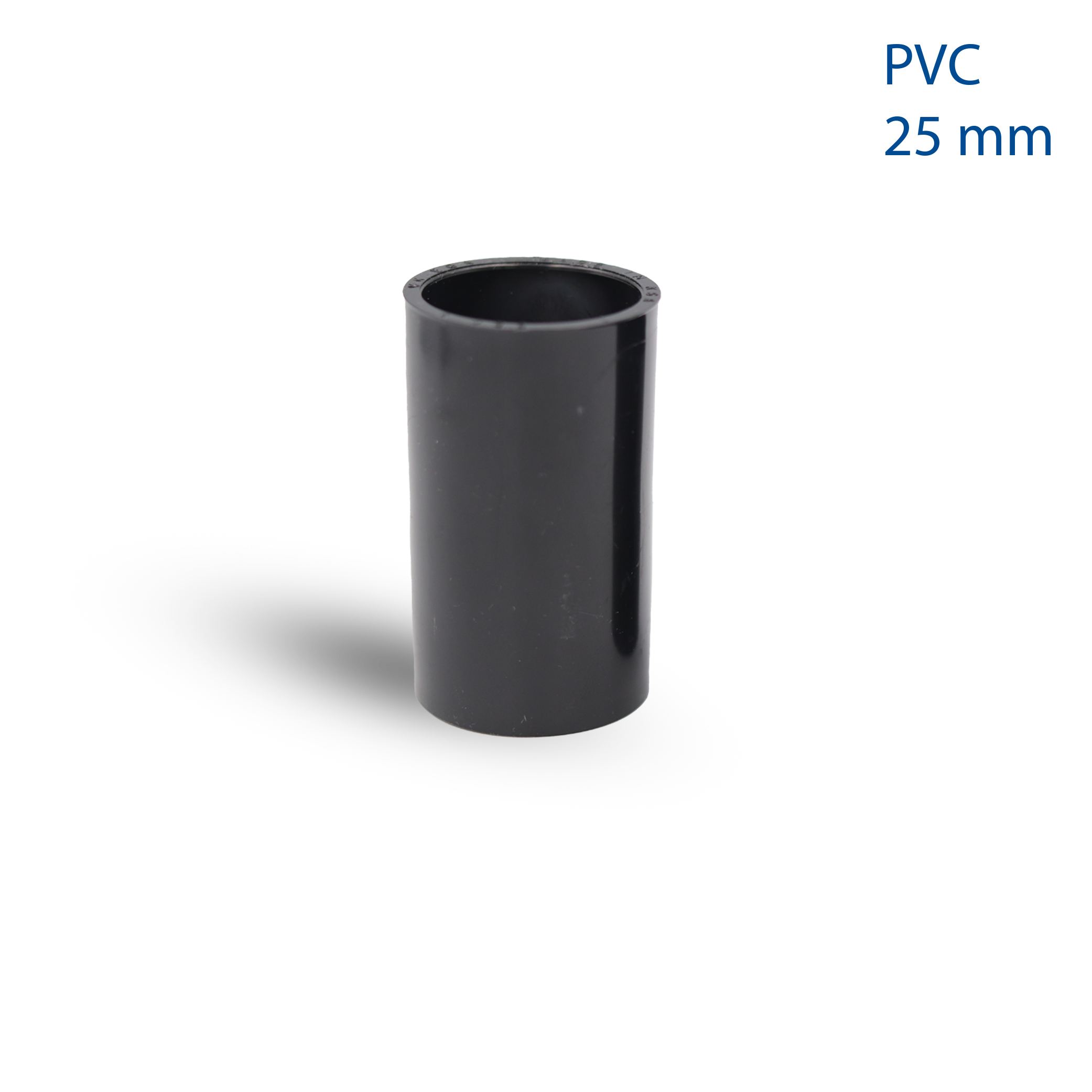 PVC Coupling 25mm Black - كهرباء المشاريع