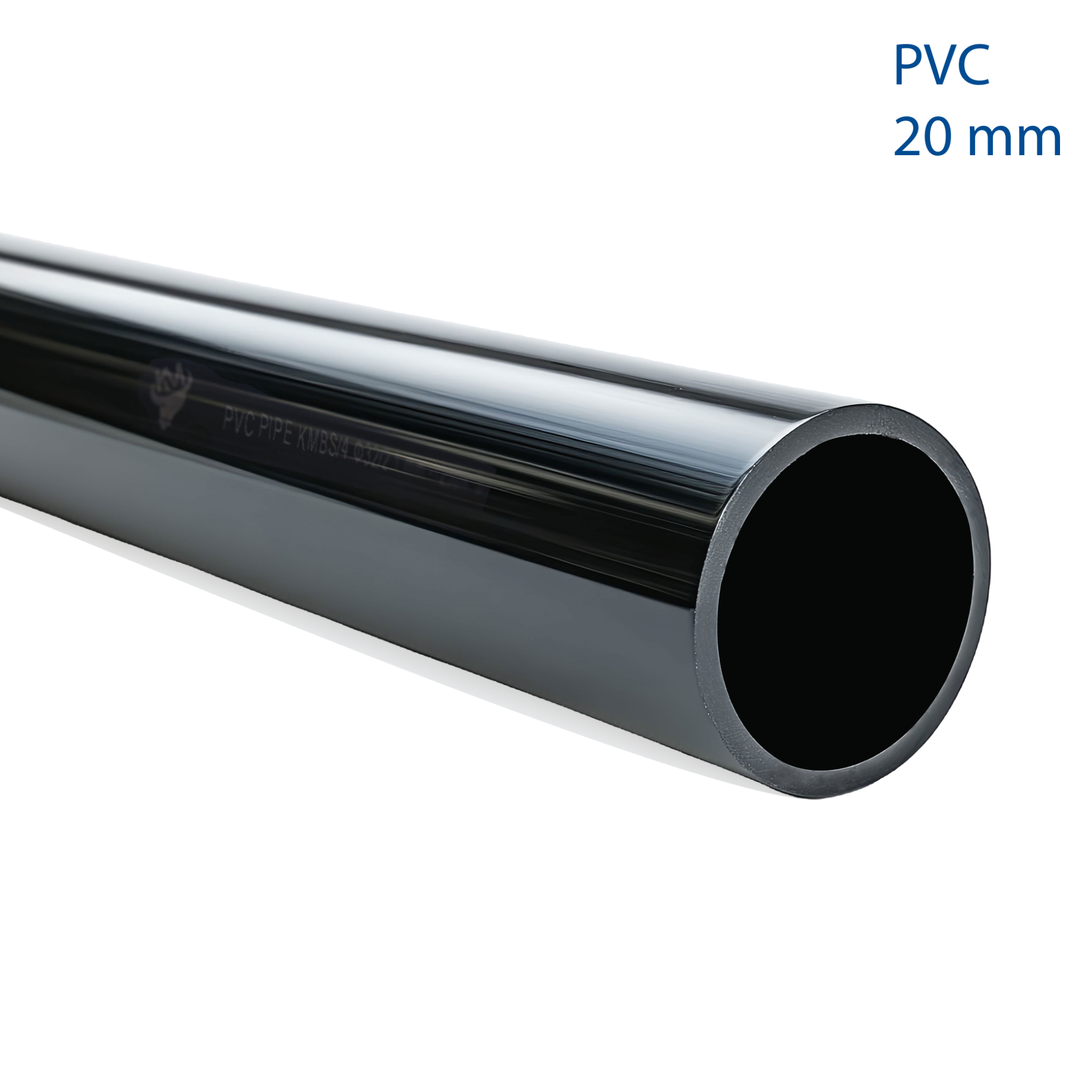 PVC Electric Pipe 25mm Black Plastic - كهرباء المشاريع